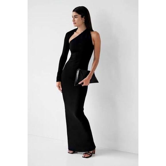 Marcella NYC | Dresses | Marcella New York Manhattan One Shoulder Gown ...